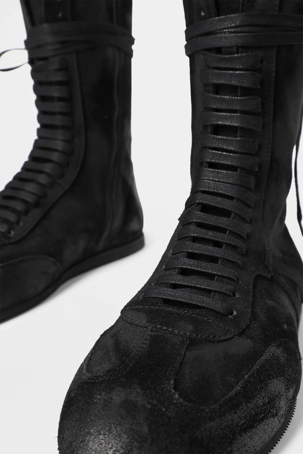 ANN DEMEULEMEESTER - FIDES SOFT HIGH-TOP BOXING SNEAKERS – LABSTORE WORLD